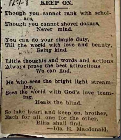 Keep On - Timeless Poem