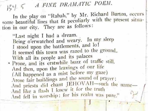 A fine Dramatic Poem - Timeless Poem