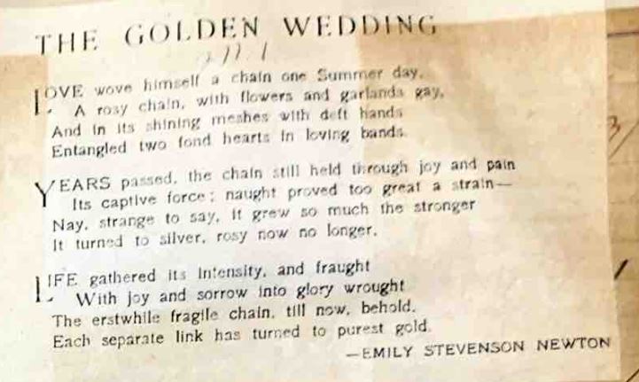The Golden Wedding - Timeless Poem