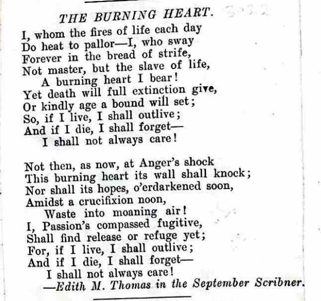 THE BURNING HEART. - Timeless Poem